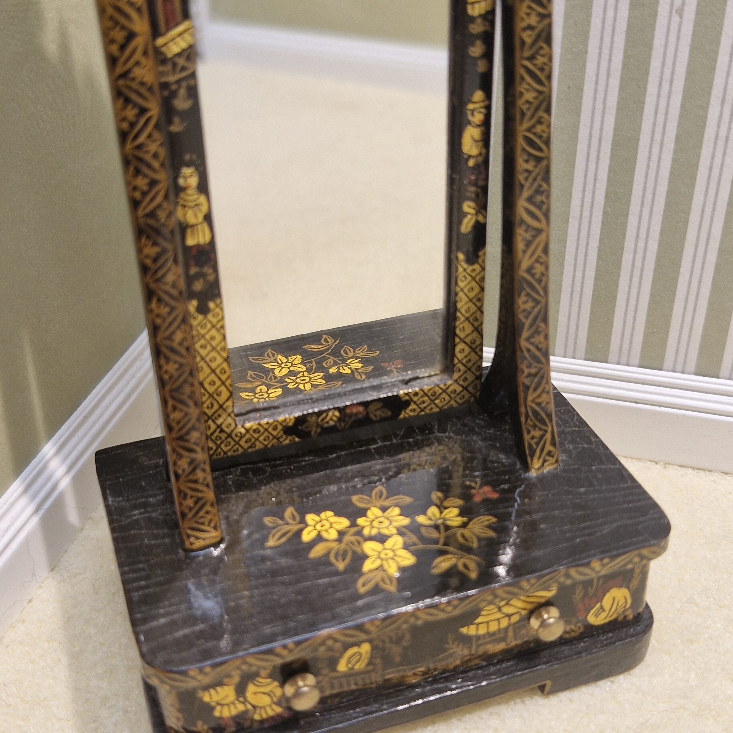 1/12th Scale Dolls House Chinoiserie Mirror Judith Dunger Vintage Rare ...