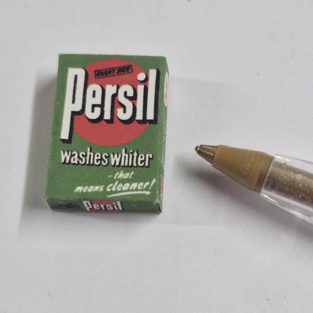 12th scale Persil Washing powder box D2084 - Dolls House Direct